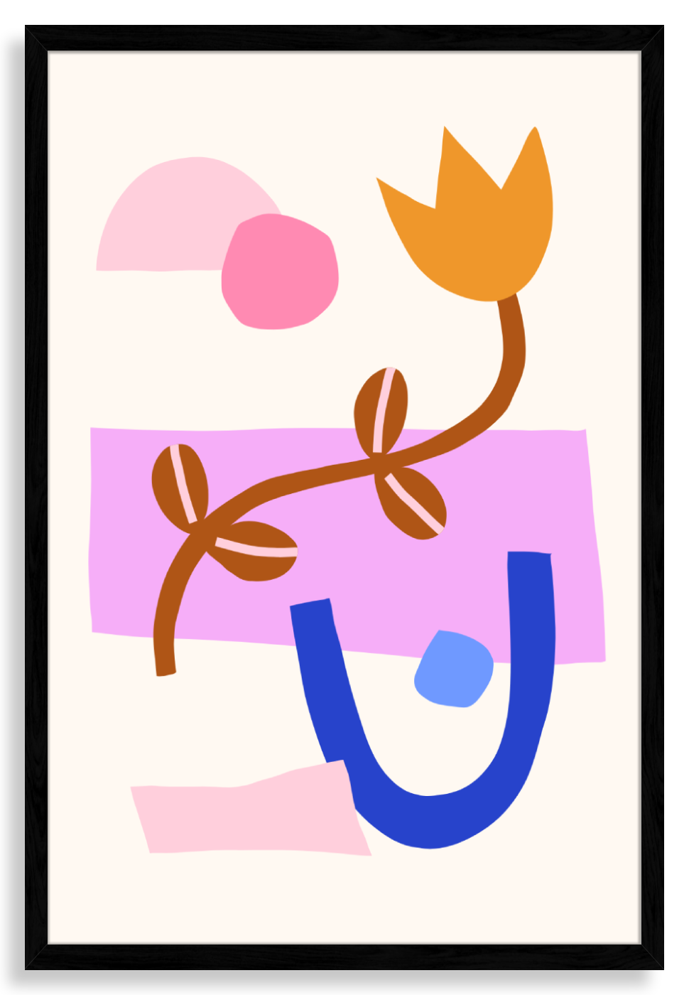 Abstract Flower Shapes No.4 | Poster | PIXARTT