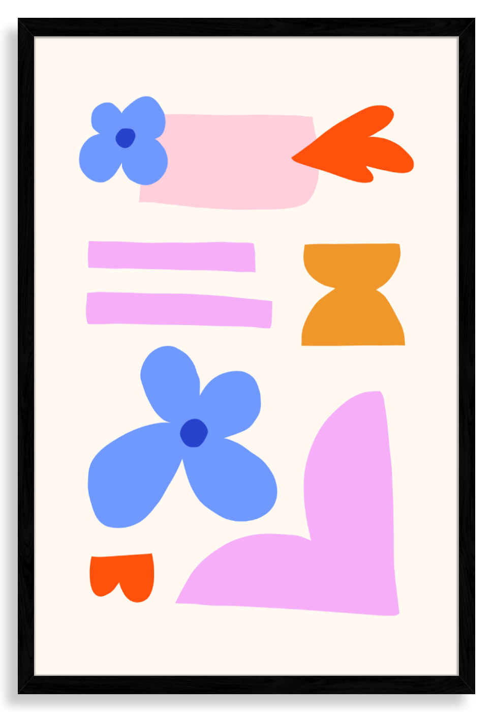 Abstract Flower Shapes No.6 | Poster | PIXARTT