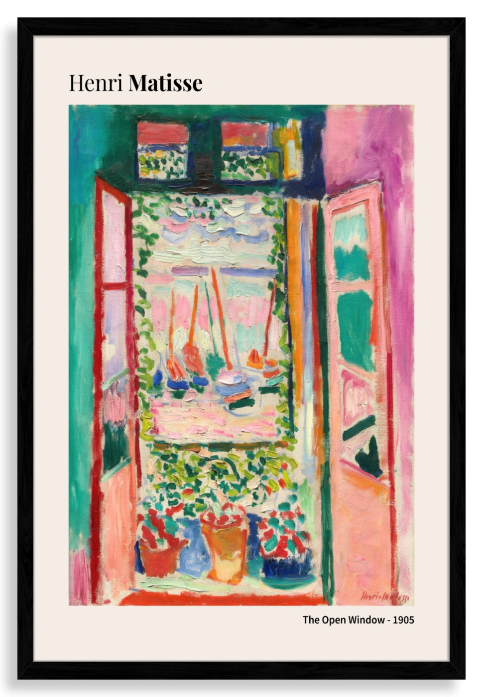 The Open Window by Henri Matisse | Poster | PIXARTT