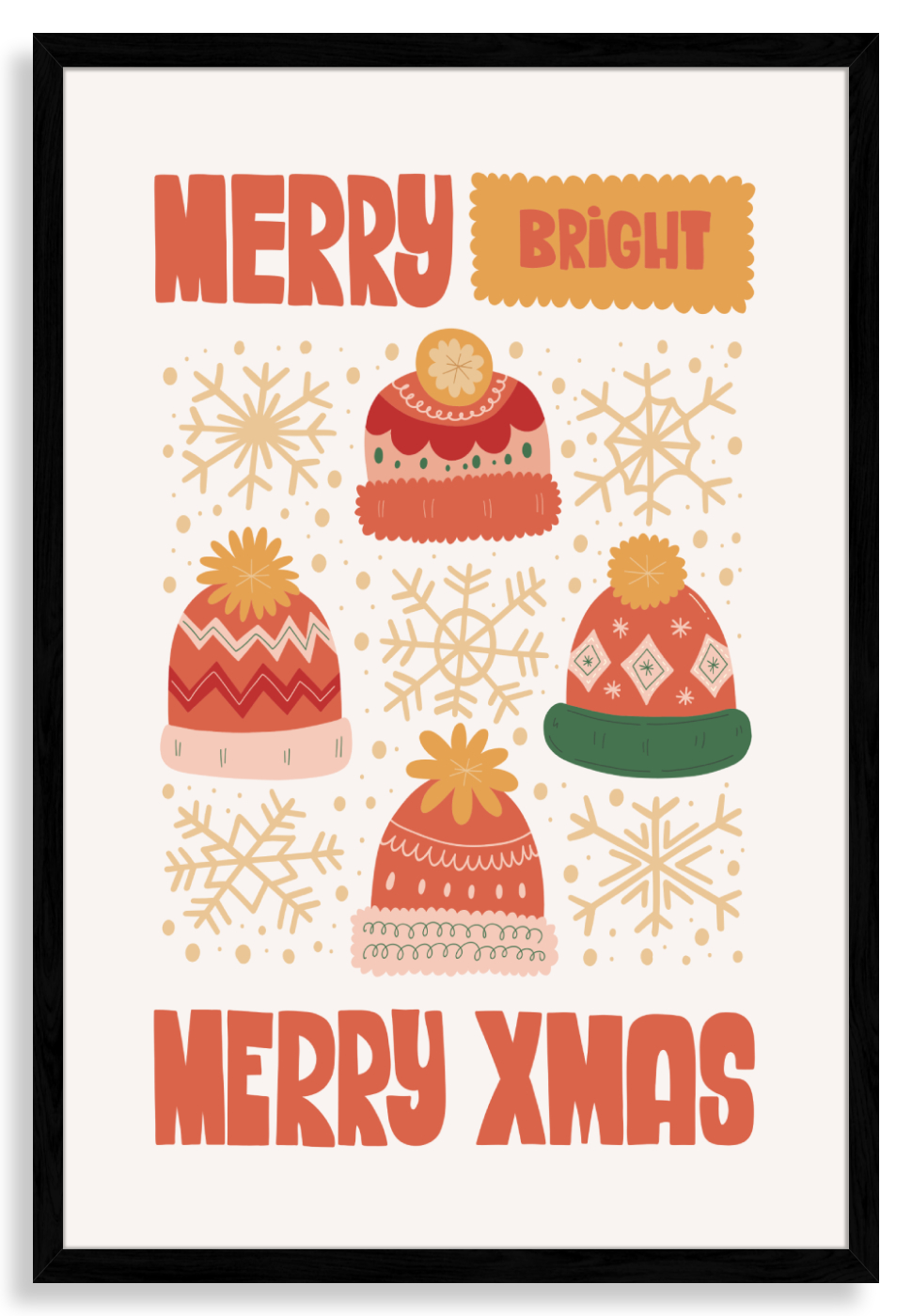 Merry Bright, Merry XMAS | Poster | PIXARTT