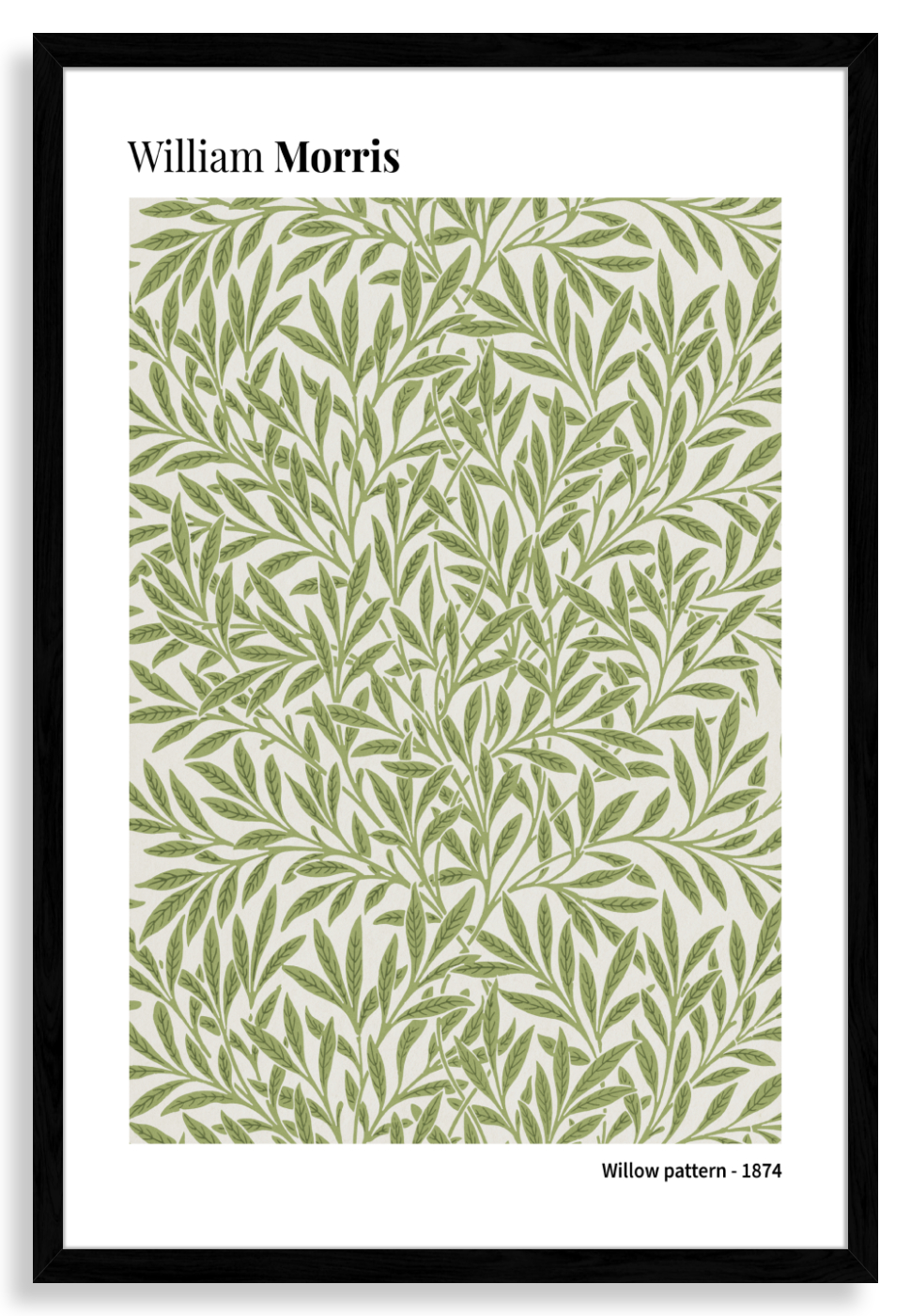 Willow pattern by William Morris | Poster | PIXARTT